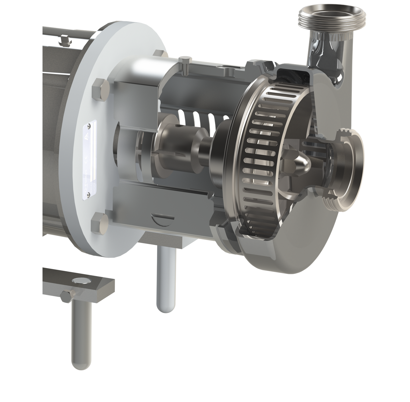 Inline High Shear Mixer Emulsifier 5HP General Purpose Motor — Texas ...