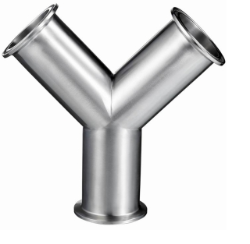 4" Sanitary Tri Clamp True wye "Y" — Texas Process Technologies