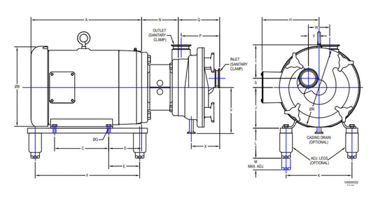 Fristam FZX Sanitary Liquid-Ring Pump — Texas Process Technologies